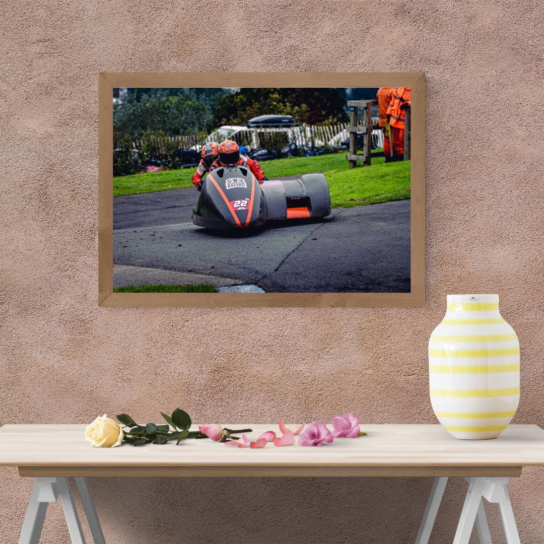 LCR Suzuki 600cc F2 Sidecar Racing Print | Motorsport Digital Download | High-speed Track ...
