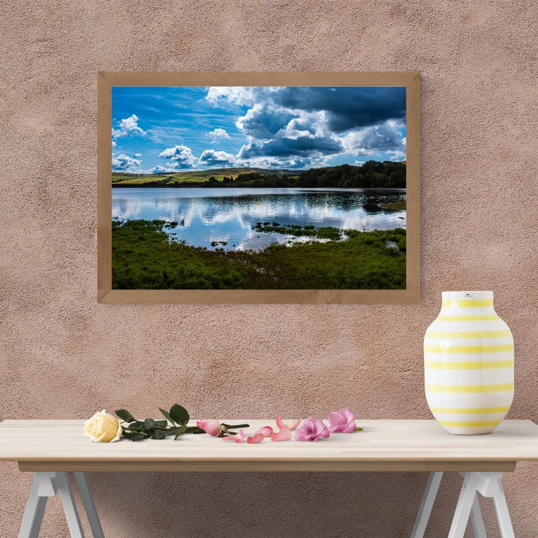 Digley Reservoir Landscape Digital Download Tranquil Nature Photography ...