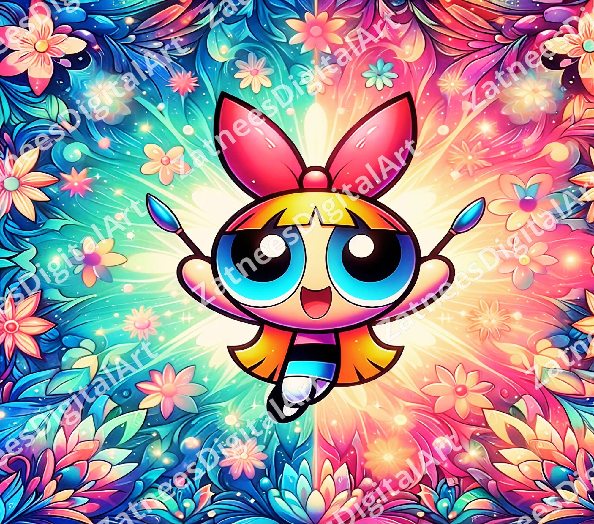 Powerpuff Sublimation, the Powerpuff Girls Tumbler, Powerpuff Digital ...