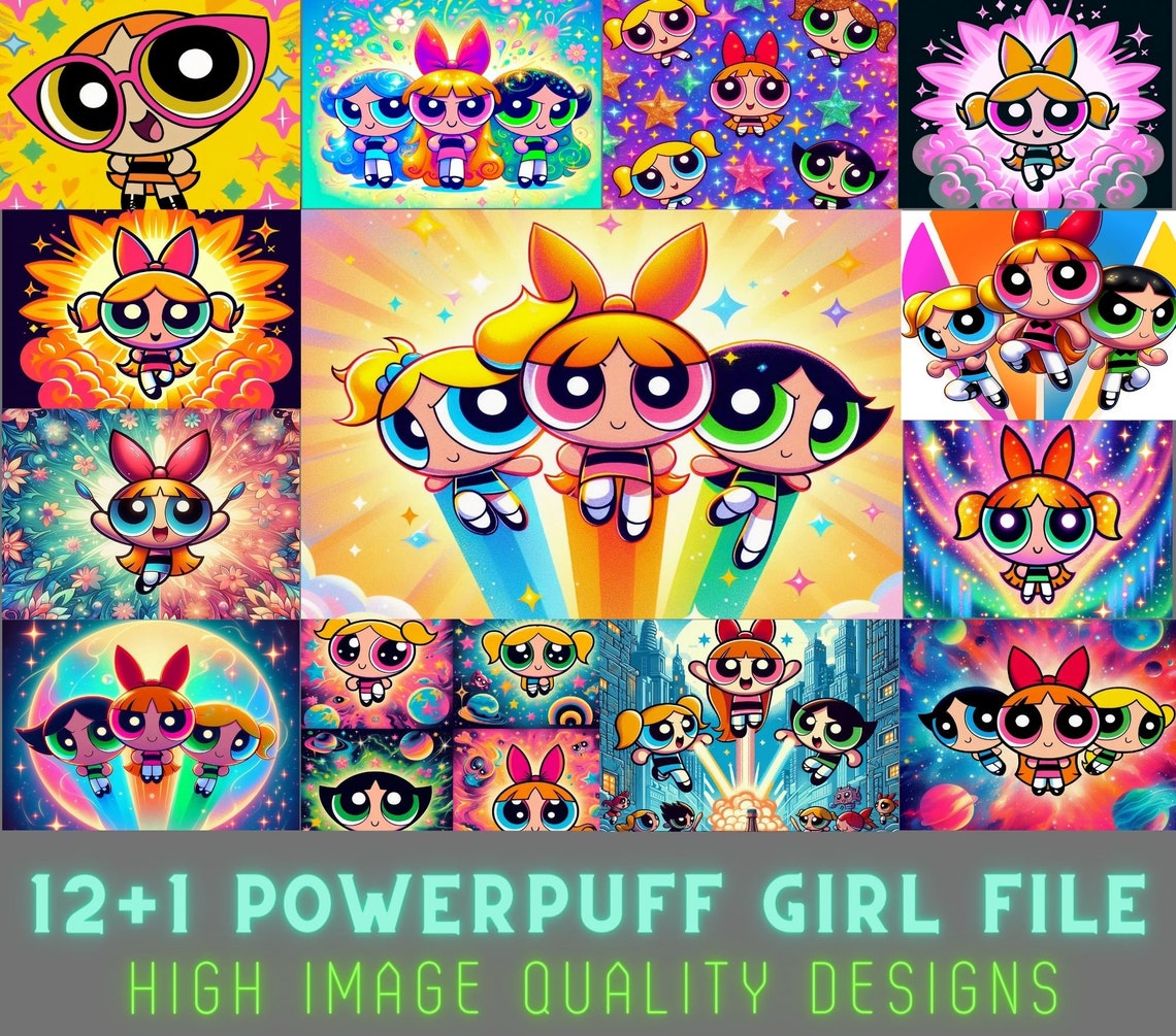 Powerpuff Sublimation, the Powerpuff Girls Tumbler, Powerpuff Digital ...