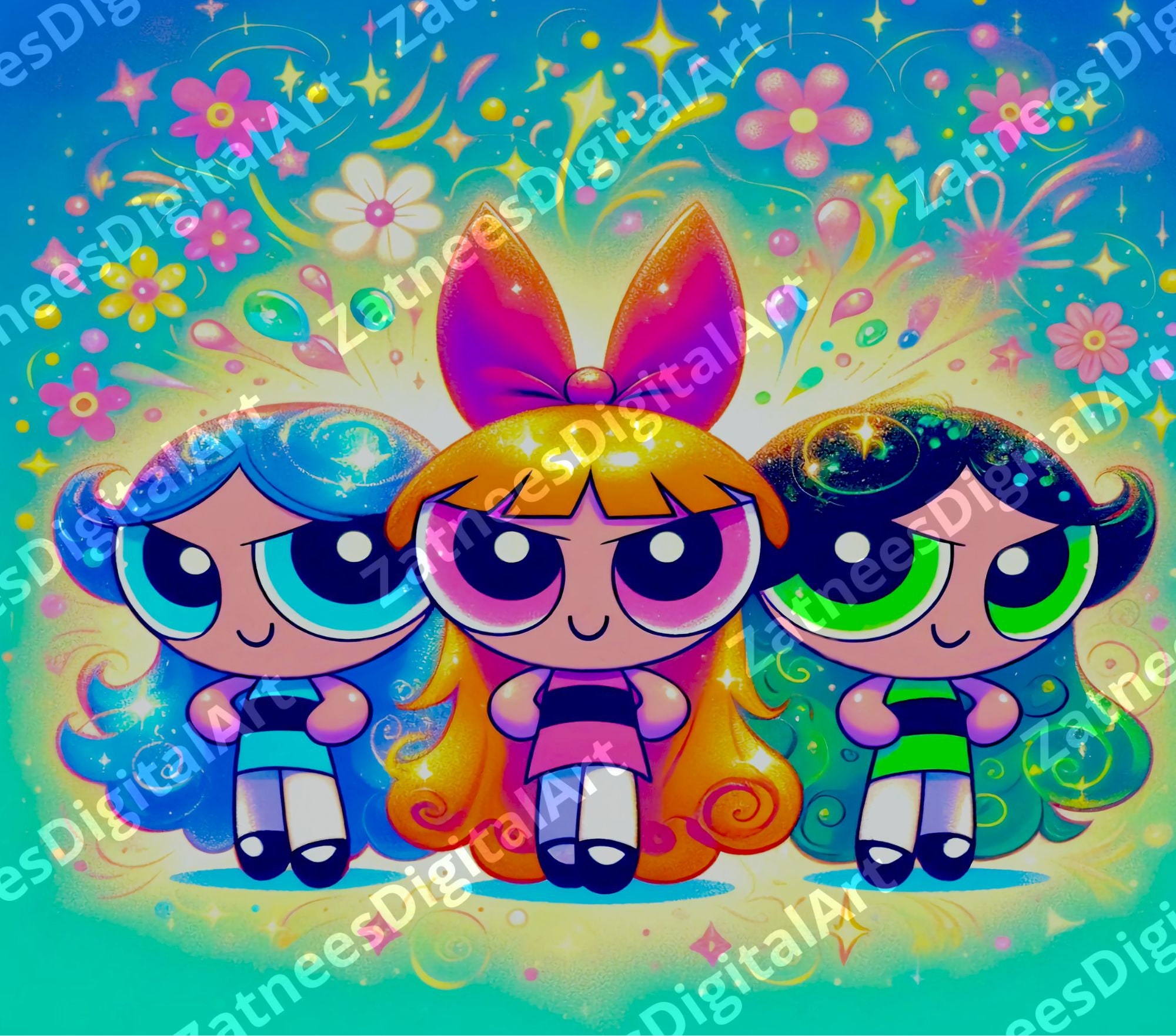 Powerpuff Sublimation, the Powerpuff Girls Tumbler, Powerpuff Digital ...