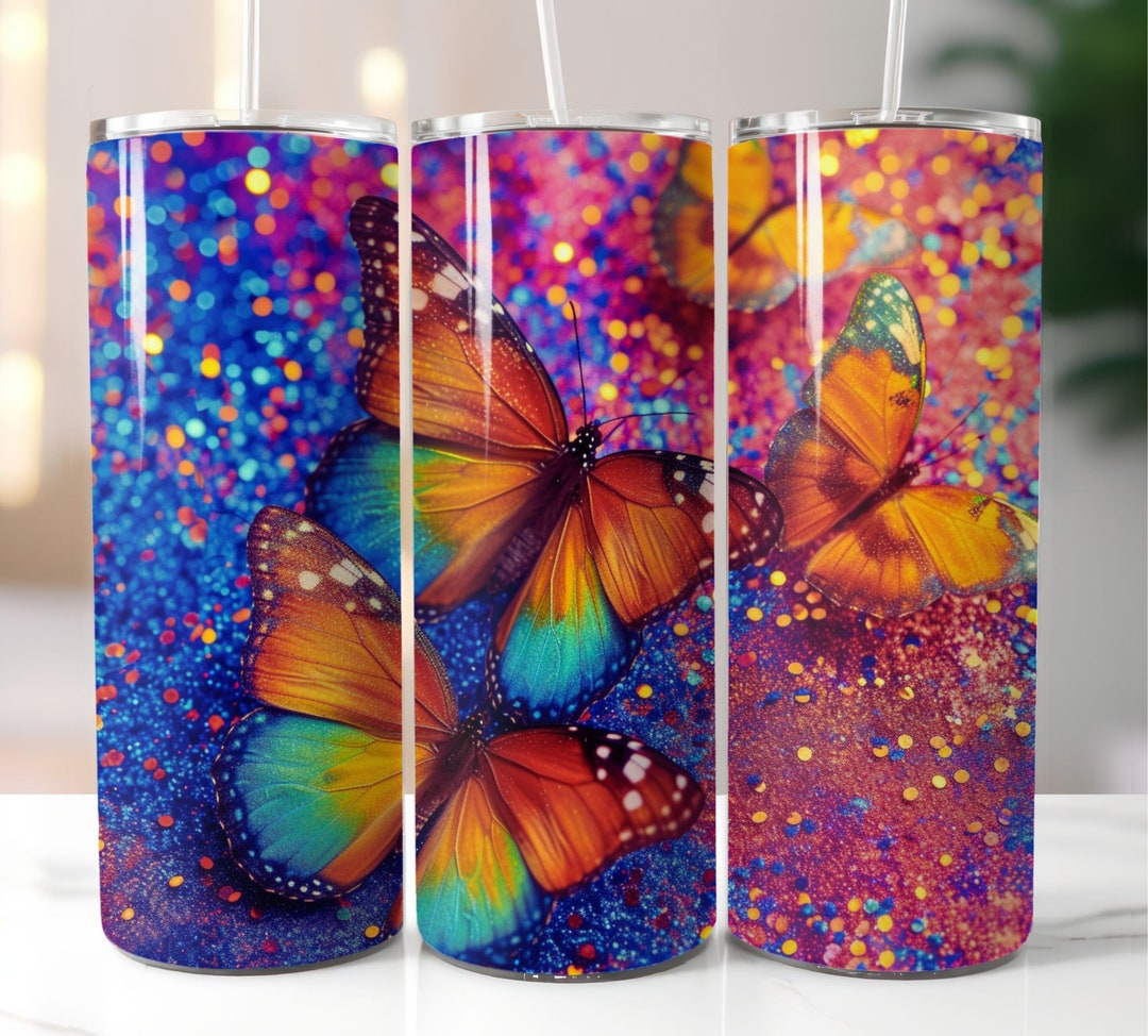 Butterfly Number Wrap 20oz, - Etsy