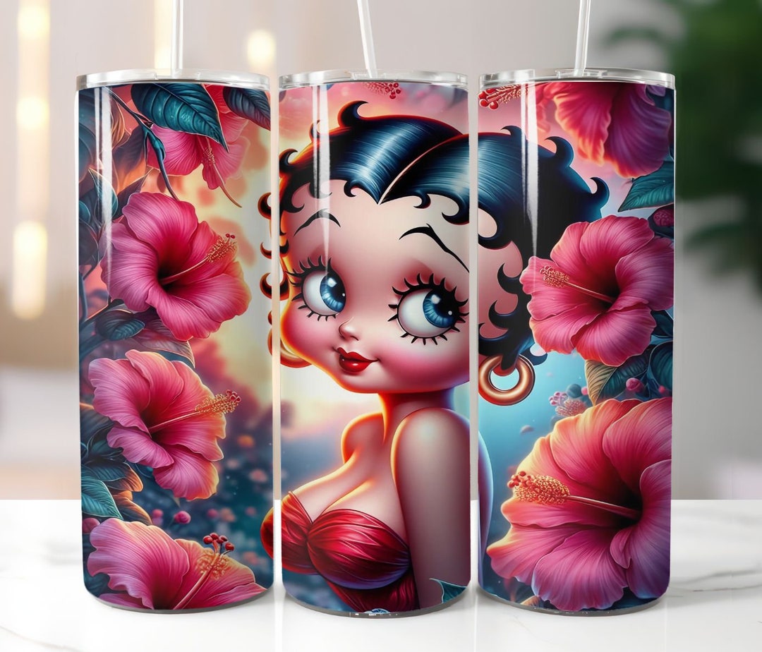 Betty Boop 20oz Tumbler Png, Betty Girl Tumbler Sublimation Design ...