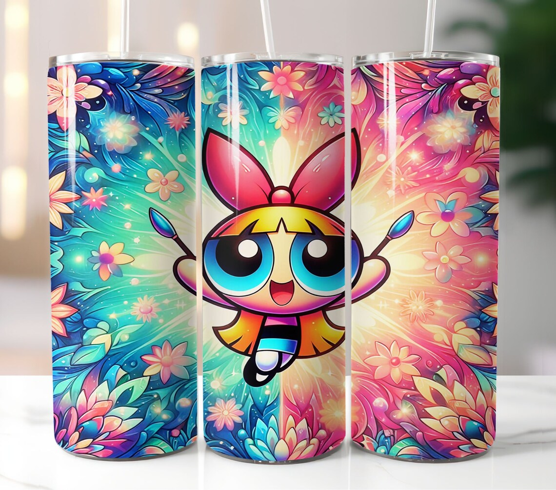 Powerpuff Sublimation, the Powerpuff Girls Tumbler, Powerpuff Digital ...