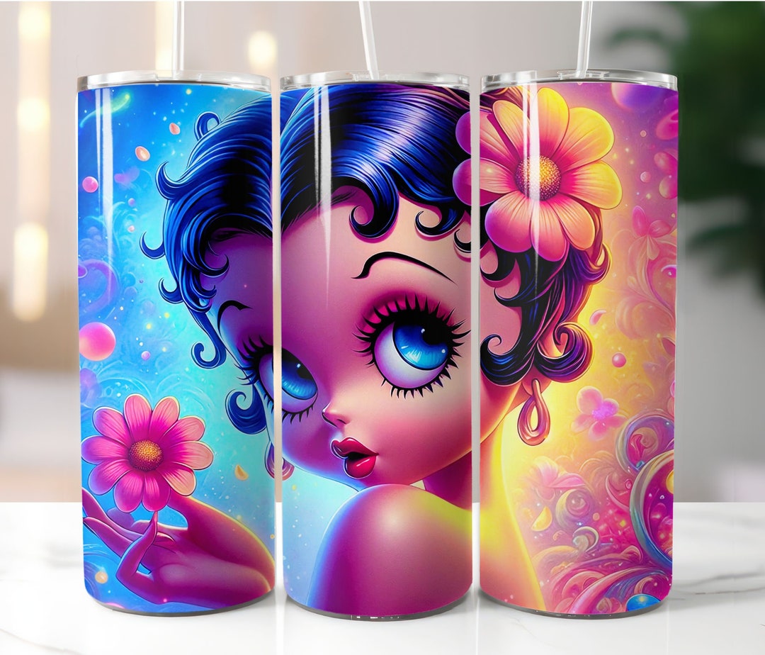 Betty Boop 20oz Tumbler Png, Betty Girl Tumbler Sublimation Design ...