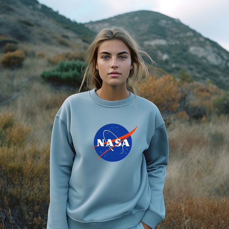 NASA Sweatshirt, Nasa Space Sweater, Nasa Logo Sweatshirt, Space Sweat ...