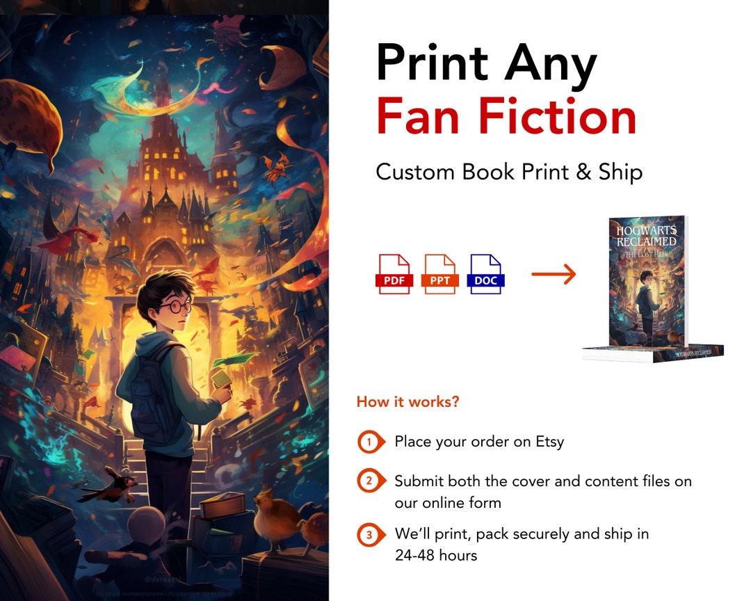 Print Your Favorite Fan-fiction Book | Upload PDF | Global Shipping ...