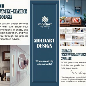 Nested Rectangle Molding, DIY Wall Panelling for Bedroom, Ready to ...