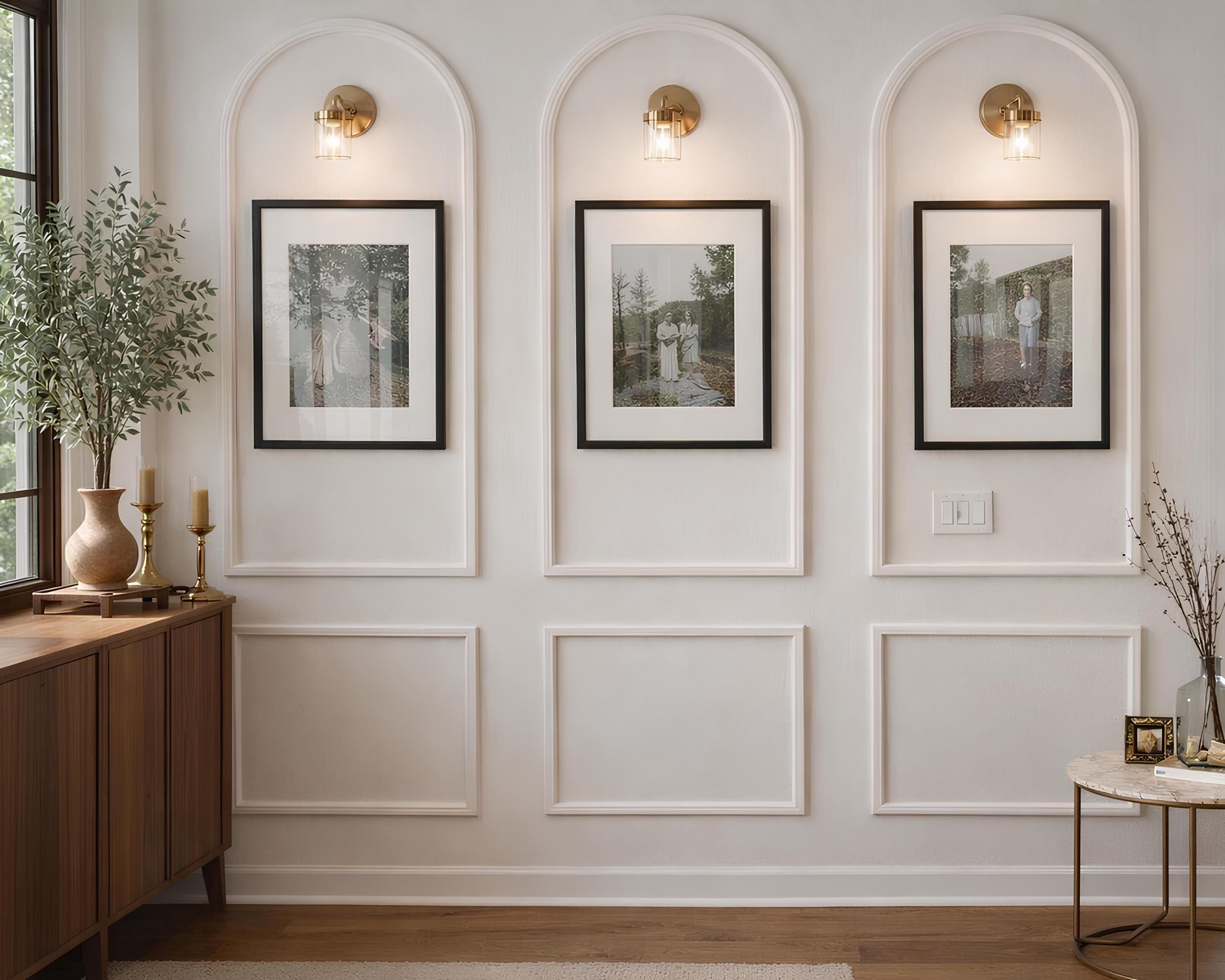 Arched Wall Panel Kit: Pre-cut MDF Wall Molding - Etsy UK