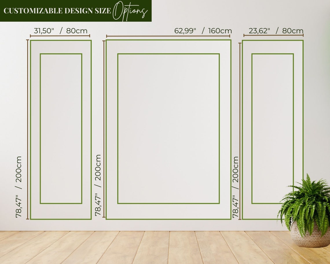 DIY Wall Molding Kit, Pre-cut Primed Wall Trim, Easy to Install Wall ...