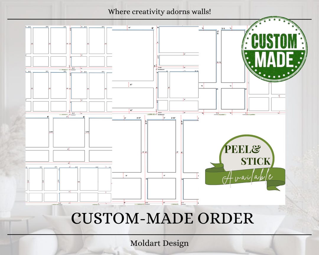 Custom Made Project for Anna Hundermark DIY Wall Molding Project 2.5cm ...