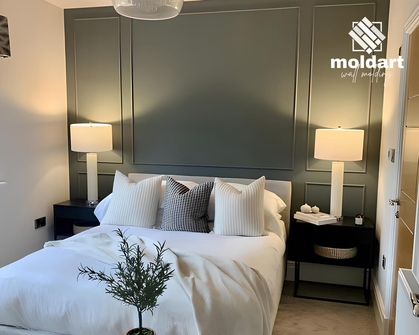 Wall Molding Design, DIY Wall Molding Trim, Pre-cut Primed Wall ...