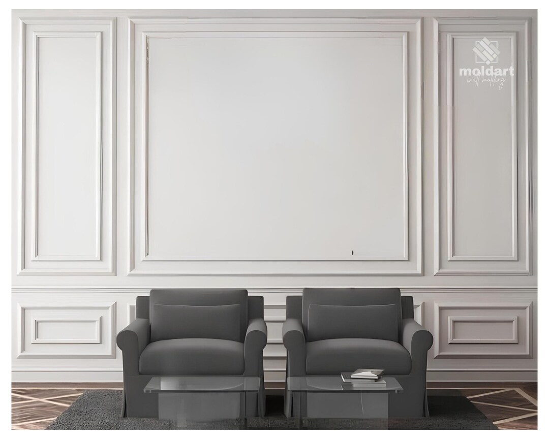 Wall Molding Kit, DIY Wall Molding Trim, Pre-cut Primed Wall Moulding ...