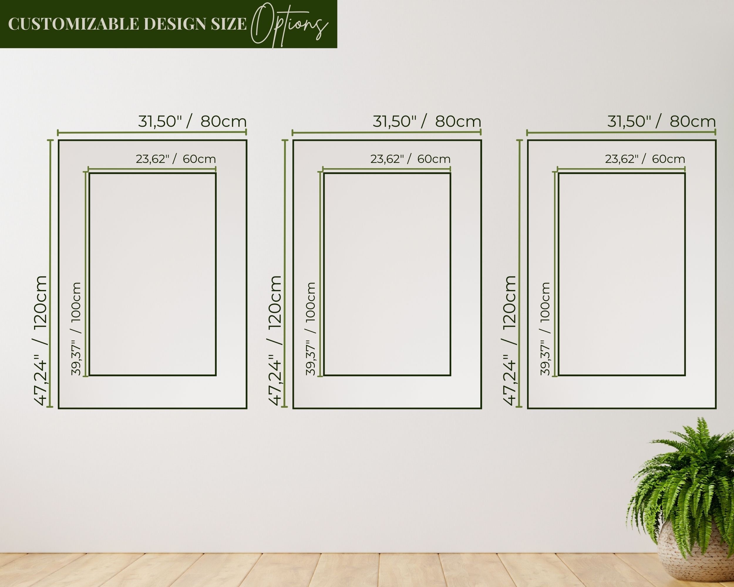 Nested Rectangle Molding, DIY Wall Panelling for Bedroom, Ready to ...