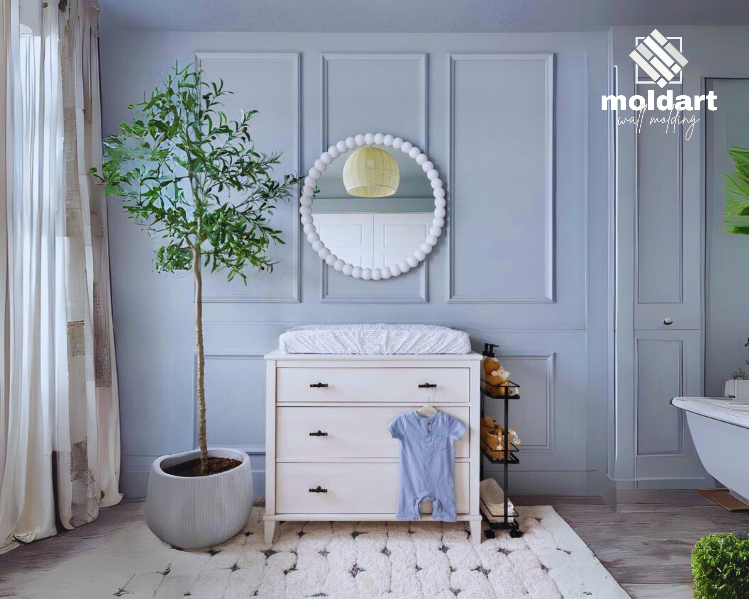 DIY Picture Frame Wall Molding Kit Easy Assembly, Pre-cut & Primed ...