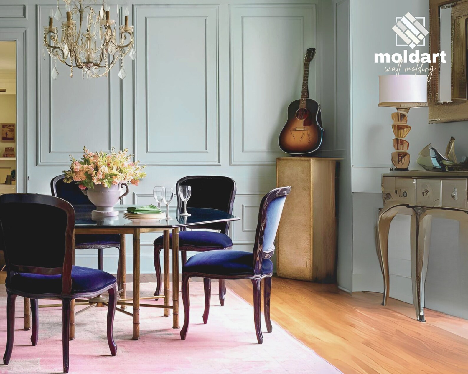 DIY Wall Moulding Package Easy-to-assemble and Install, Pre-cut ...