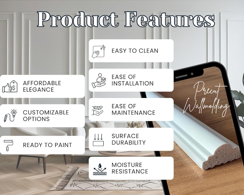 MDF Wall Molding Kit – Ready to Install Arch Wall Panels - Etsy