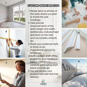 Custom Made Project for Mukesh Bissa DIY Wall Molding Project 2,5cm ...