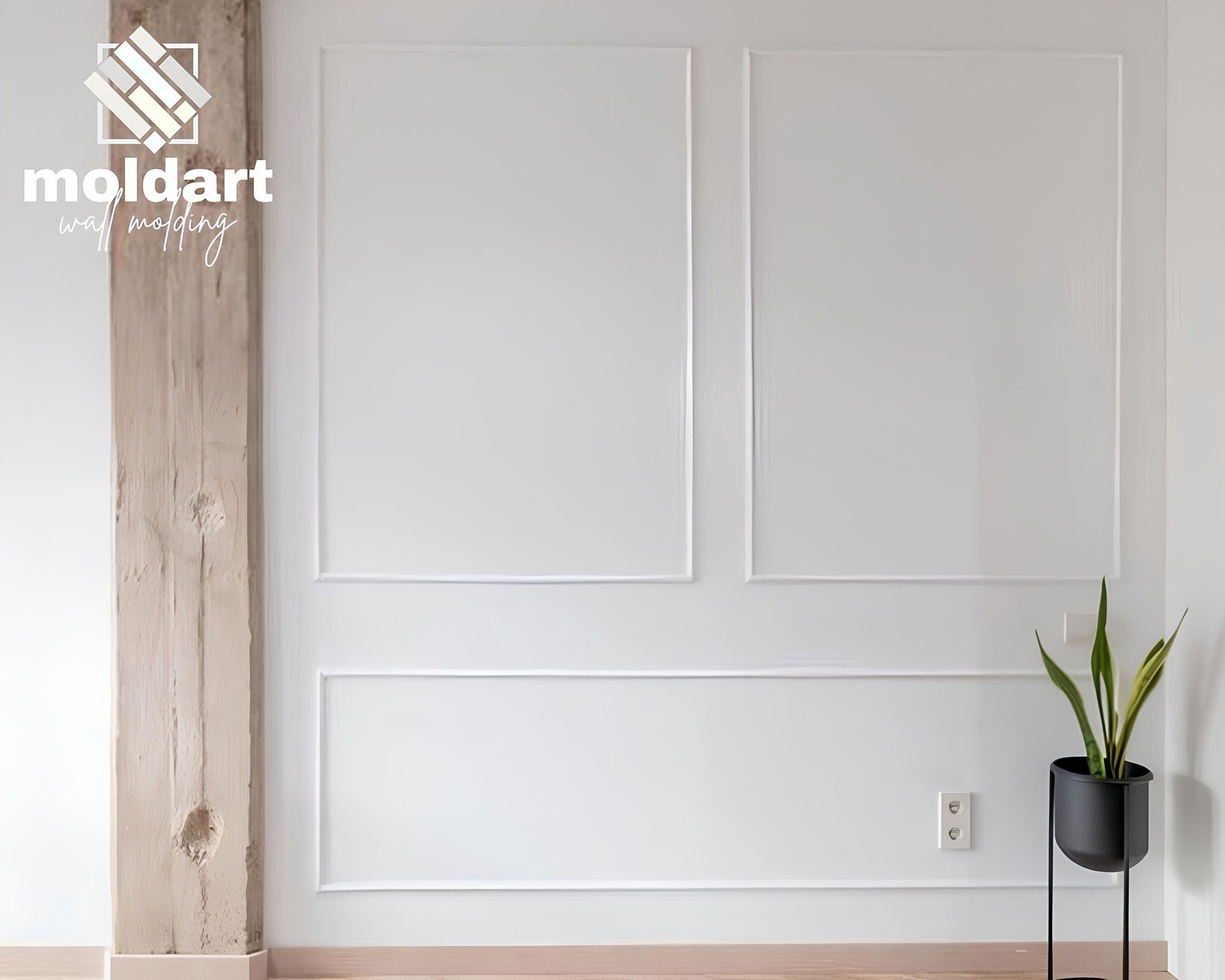 DIY Wall Molding Kit, Accent Wall Molding Set, Pre-cut Primed Wall ...