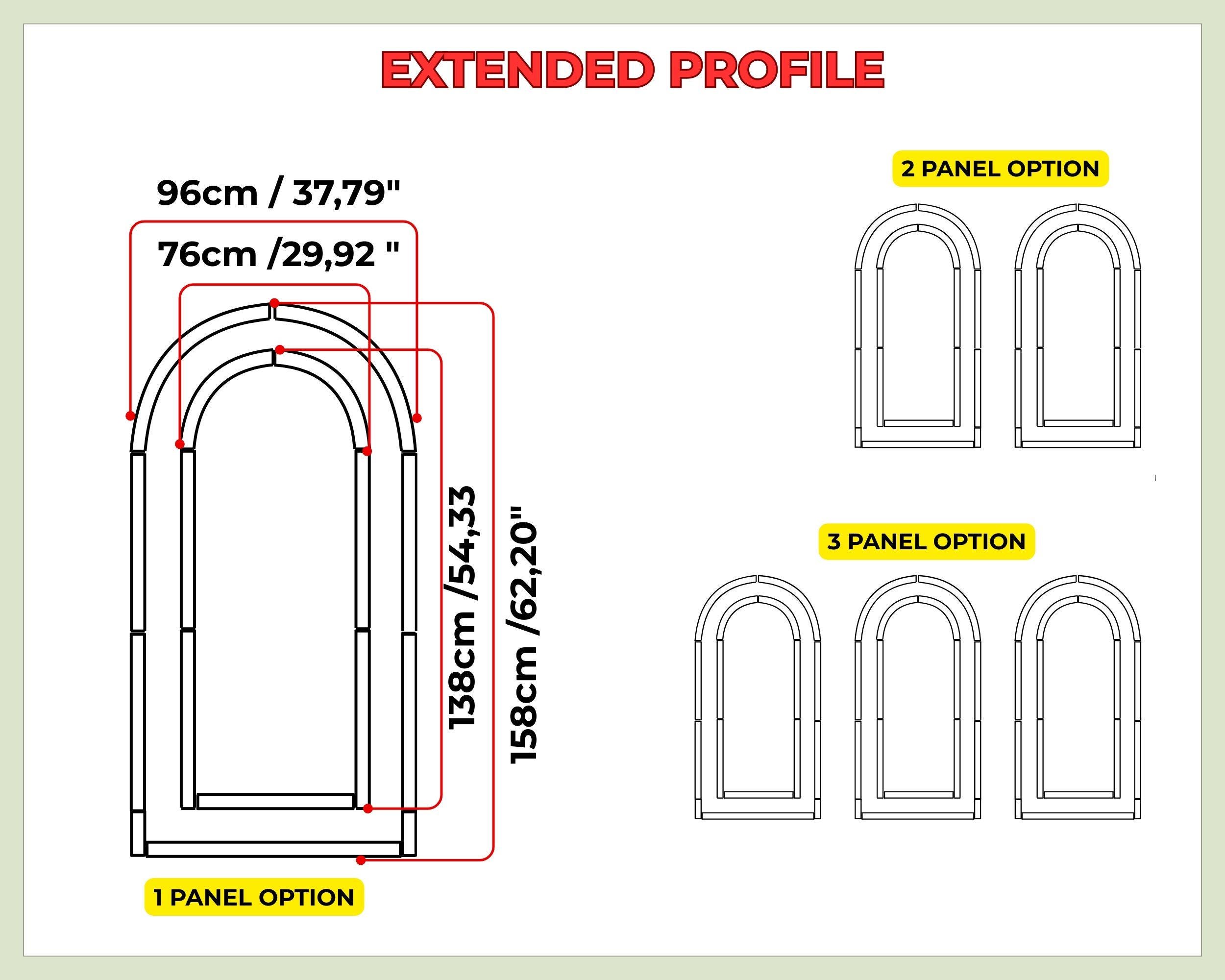 Nested MDF Arched Wall Panel Set, Pre-cut Wall Molding Kit - Etsy