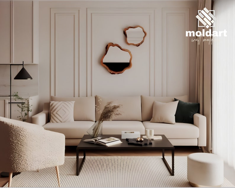 DIY Wall Molding Kit, Pre-cut Primed Wall Trim, Easy to Install Wall ...