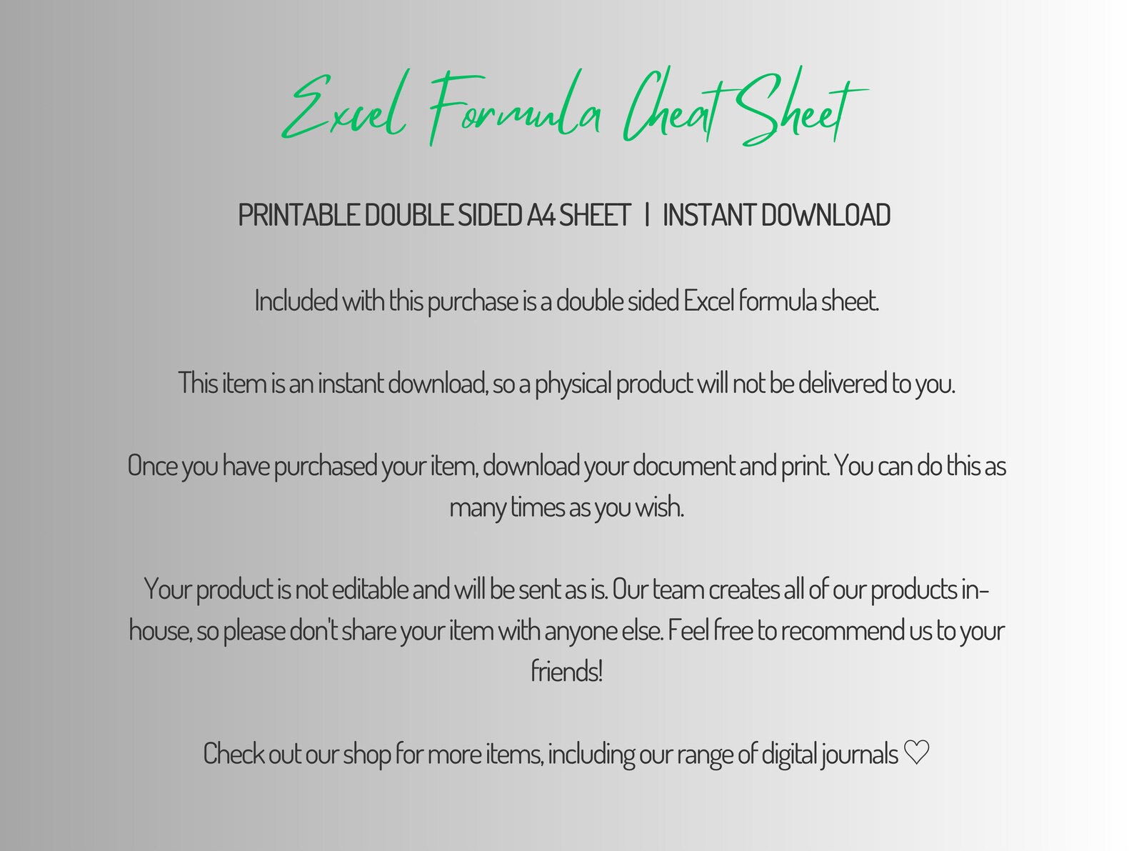 Excel Formulas Cheat Sheet Guide Printable PDF Microsoft Excel Tips ...