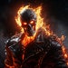 A Ghost on Fire Riding Through the Night - Etsy
