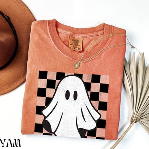 Checkered Ghost Shirt Ghost Checkered Shirt Cute Ghost Shirt Cute ...