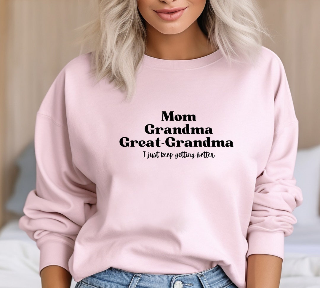 Mom Grandma Great-grandma Sweatshirt Pregnancy Announcement - Etsy