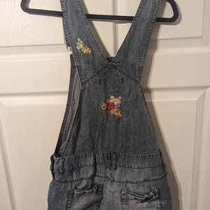 Vintage Thrifted Denim Overalls With Freehand Embroidery - Etsy