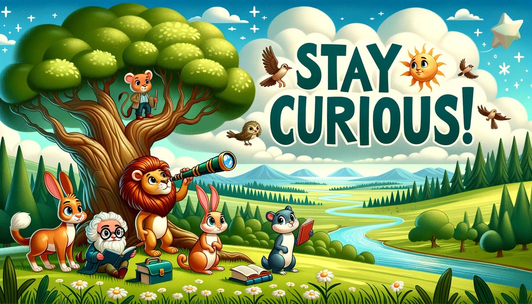 Stay Curious! Motivational Quotes, Classroom Poster, Daily Affirmations ...