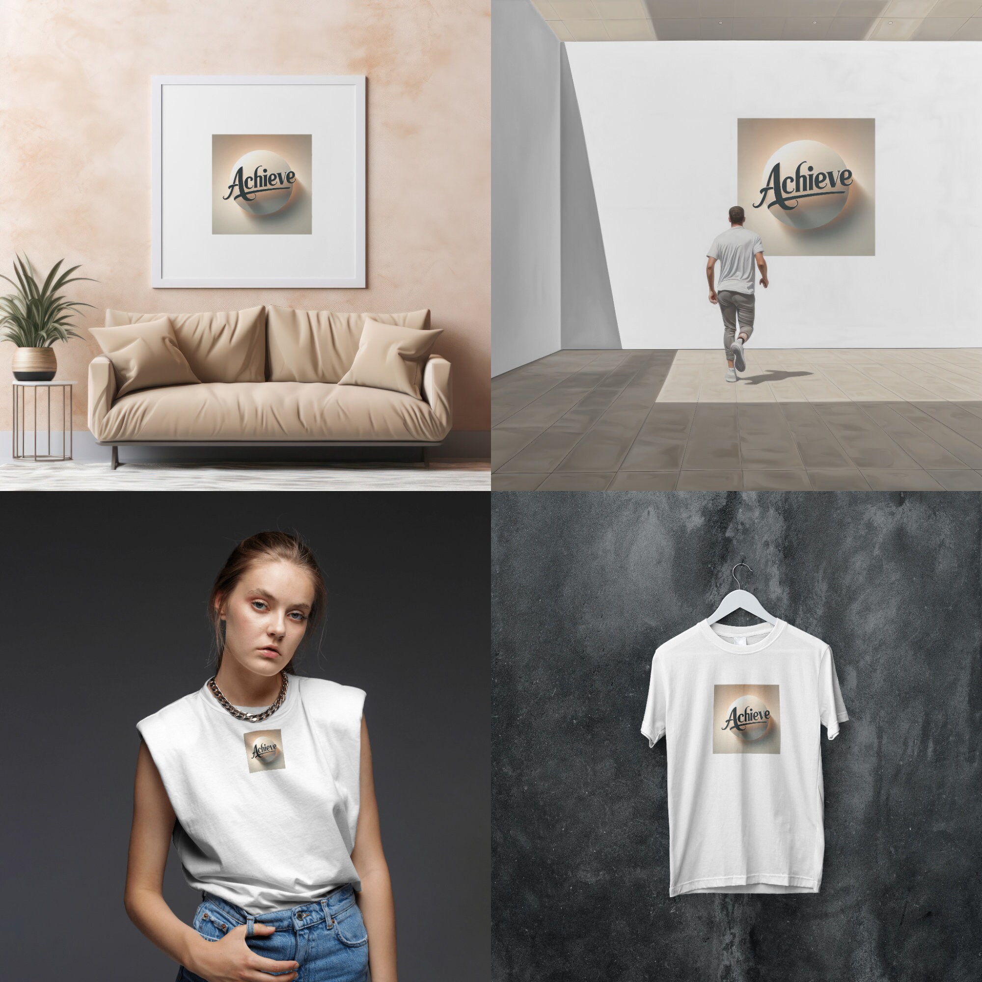 Motivational Word 'ACHIEVE' - Art for Home/business, Instant Download ...