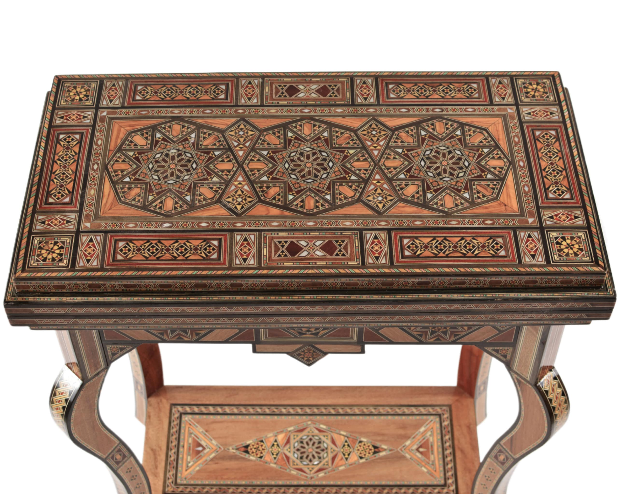 Handmade Wooden Board Games Table: 3-in-1 Chess, Backgammon, Poker ...