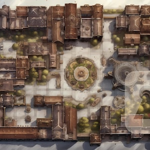 50 Small City Maps Set 1, Dnd City Illustrations, Dungeons and Dragons ...