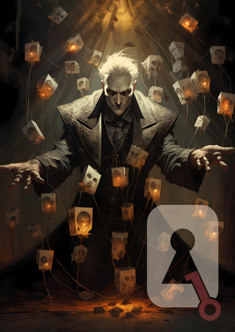 50 Evil Mastermind Portraits Set 1, Dnd Mastermind Illustrations ...