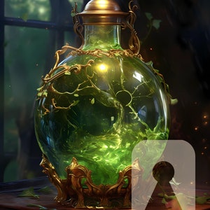 50 Magic Potions Set 1, Dnd Potion Illustrations, Dungeons and Dragons ...