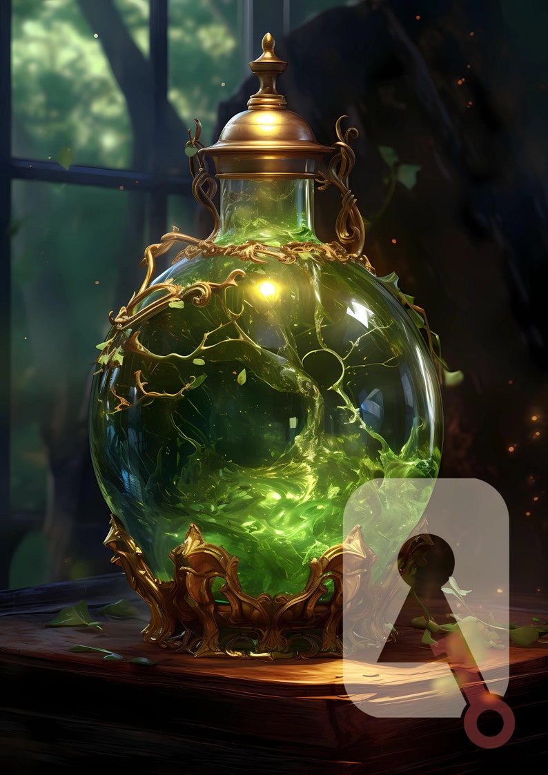 50 Magic Potions Set 1, Dnd Potion Illustrations, Dungeons and Dragons ...