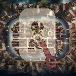 50 Large City Maps Set 1, Dnd City Illustrations, Dungeons and Dragons ...