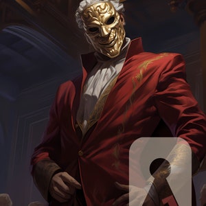 50 Evil Mastermind Portraits Set 1, Dnd Mastermind Illustrations ...