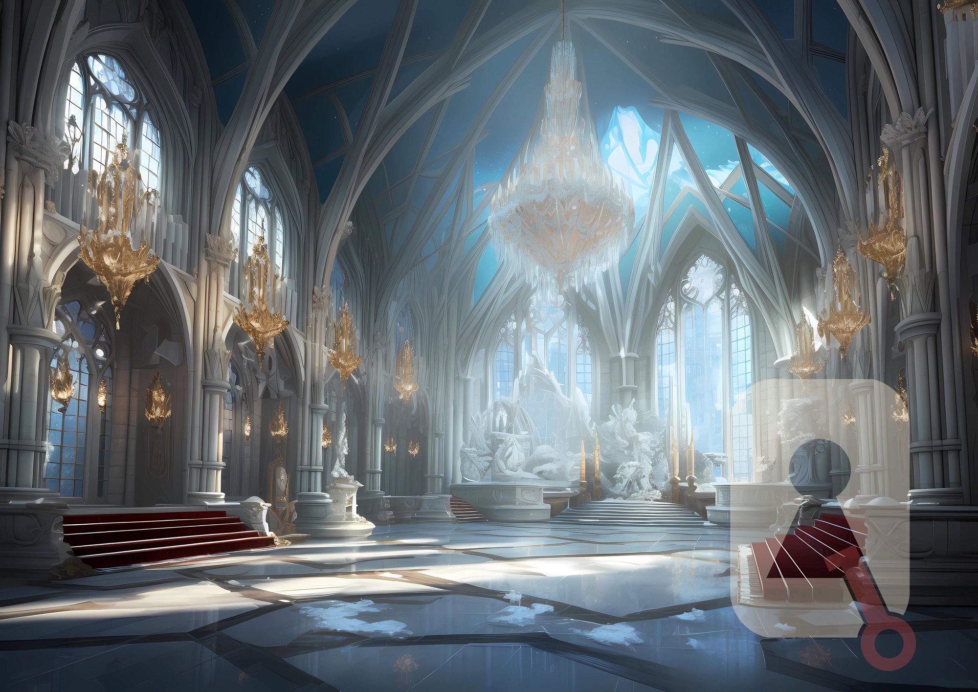 50 Dream Castle Interior Portraits Set 1, Dnd Castle Illustrations ...