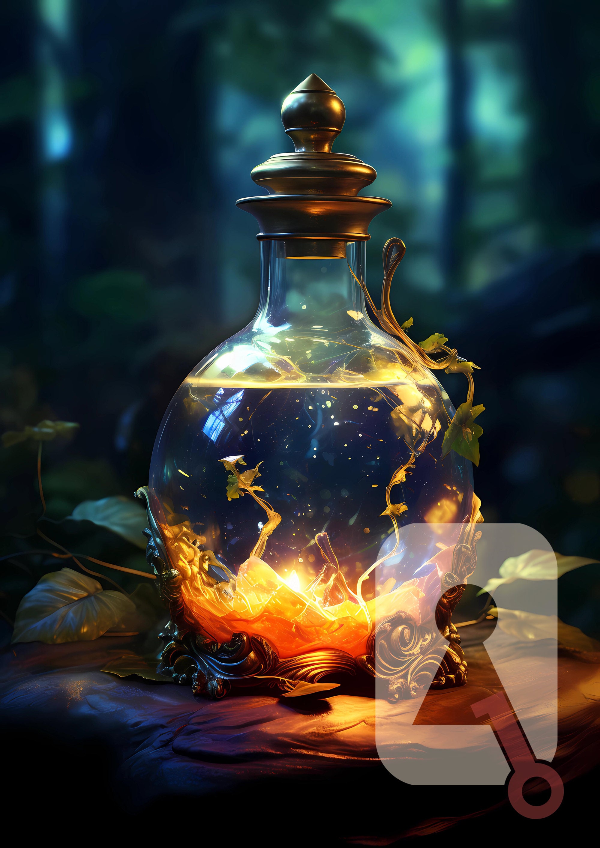 50 Magic Potions Set 1, Dnd Potion Illustrations, Dungeons and Dragons ...