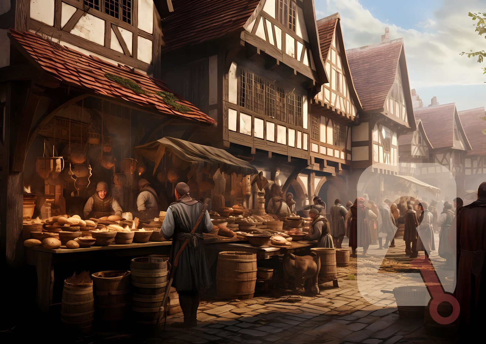 50 Villages Set 1, Dnd Village Illustrations, Dungeons and Dragons ...