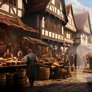 50 Villages Set 1, Dnd Village Illustrations, Dungeons and Dragons ...