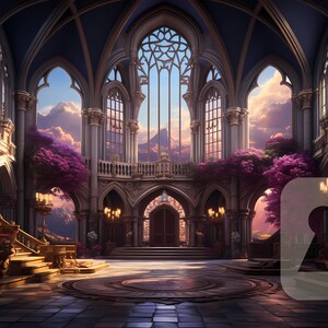 50 Dream Castle Interior Portraits Set 1, Dnd Castle Illustrations ...