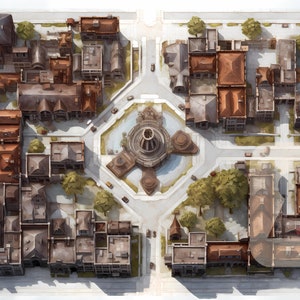 50 Small City Maps Set 1, Dnd City Illustrations, Dungeons and Dragons ...