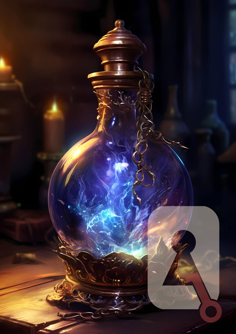 50 Magic Potions Set 1, Dnd Potion Illustrations, Dungeons and Dragons ...