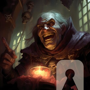 50 Evil Mastermind Portraits Set 1, Dnd Mastermind Illustrations ...