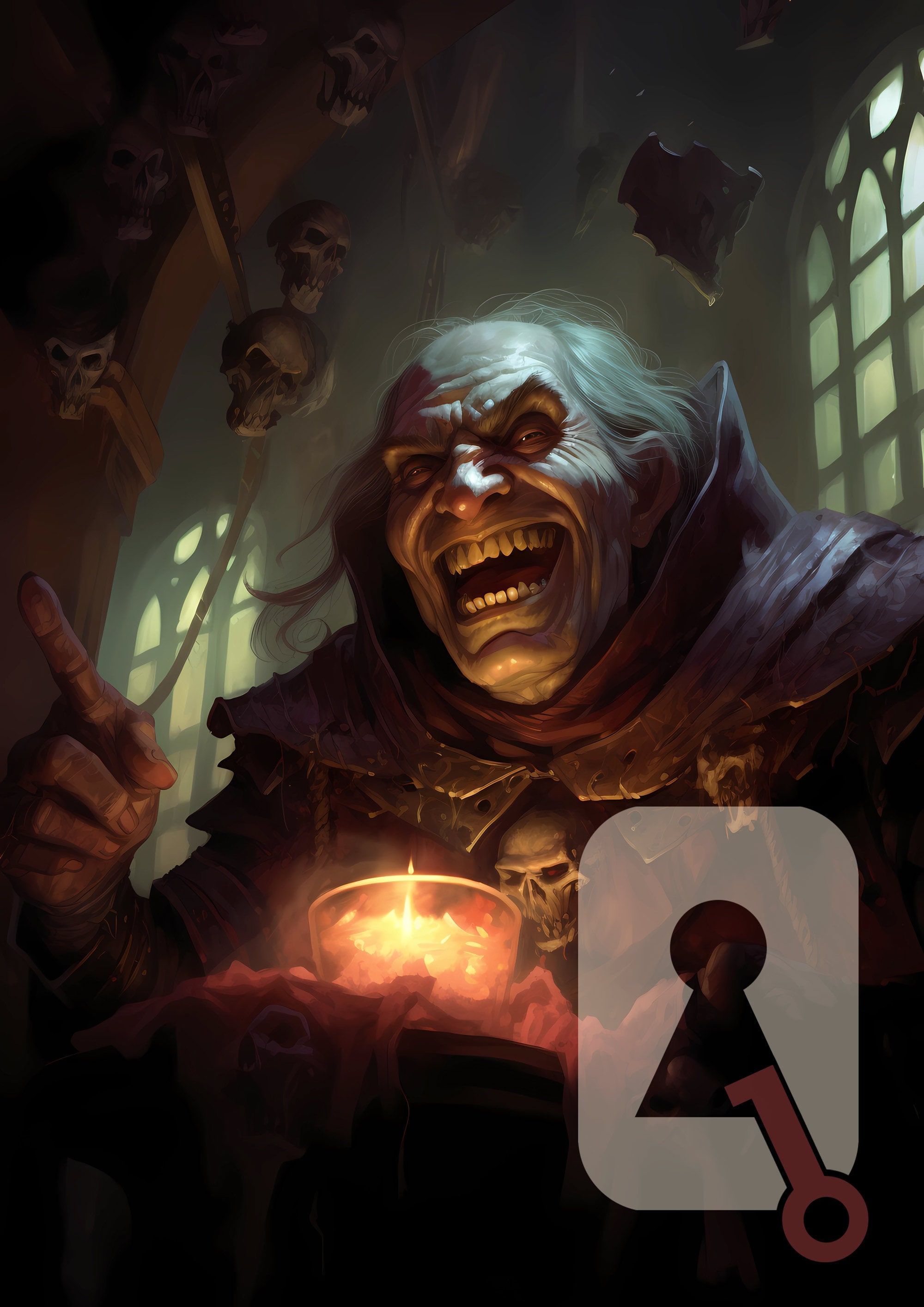 50 Evil Mastermind Portraits Set 1, Dnd Mastermind Illustrations ...