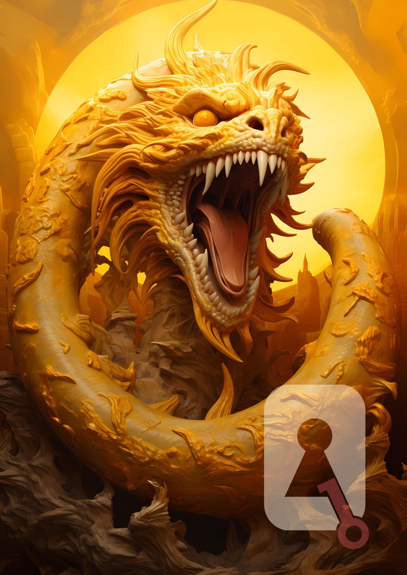 50 Ancient Serpent Portraits Set 1, Dnd Monster Illustrations, Dungeons ...