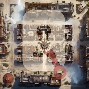 50 Large City Maps Set 1, Dnd City Illustrations, Dungeons and Dragons ...